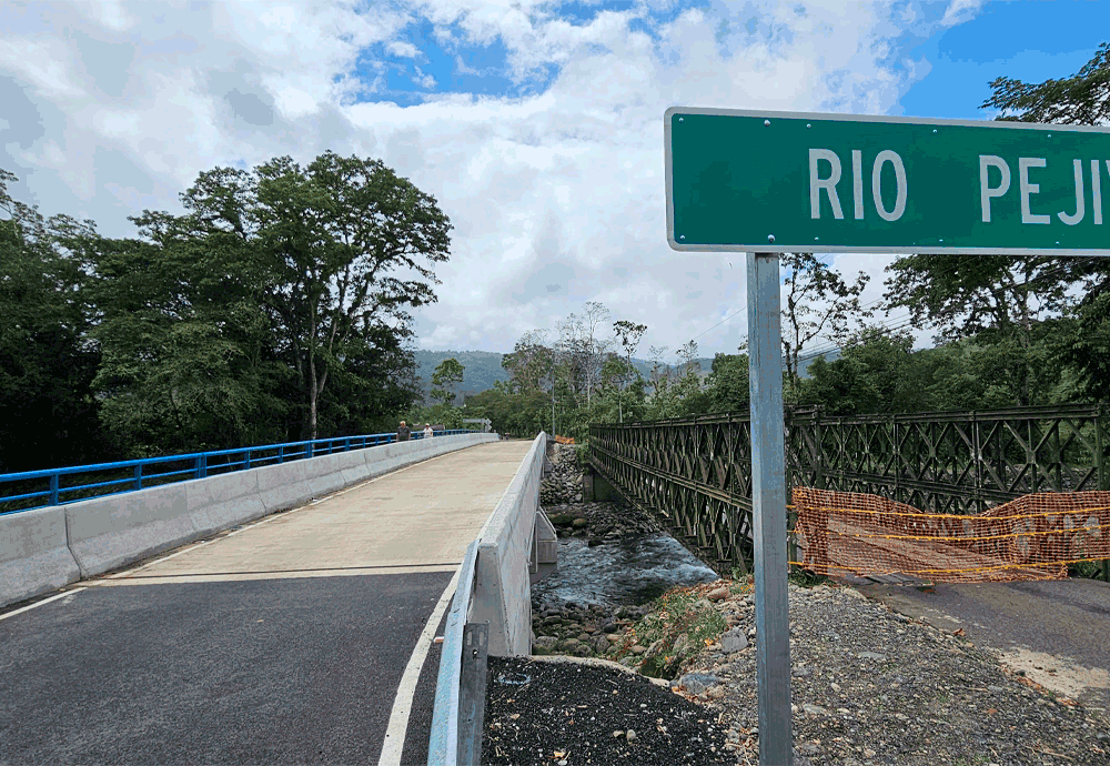 Nuevo puente sobre río Pejivalle refuerza conectividad en Jiménez de ...